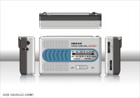 China Pocket AM FM Radio ABS Plastic Battery Operated with Earphone Jack 95x58x23mm for sale