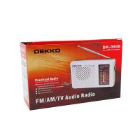 China White AM FM 2 Band Desktop Radio with DSP Chip 155x45x100mm Outdoor Player for sale