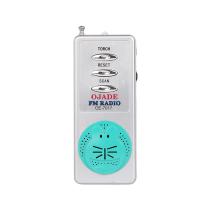 China UM3x2 Battery Operated FM Speaker Radio Auto Scan Ultralight with Antenna 88-108MHz for sale