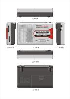 China DEKKO DK-2013 Portable AM FM Radio 530-1600KHz 88-108MHz 2 AA Battery for sale