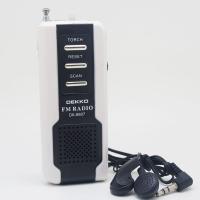 China DEKKO Compact FM Speaker Radio with LED Light Mini Pocket Radio DK-8807 Dry Battery for sale