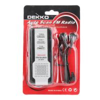 China DEKKO Compact FM Speaker Radio with LED Light Mini Pocket Radio DK-8807 Dry Battery for sale
