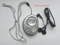 China FM88 Portable Digital FM Radio with Flashlight LCD Time Display 71mm Handheld for sale