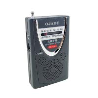 China OJADE OE-1201 AM FM Radio Receiver Portable Pocket Radio with Built-in Speaker Headphone Jack for sale