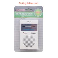 China OJADE OE-1206 Pocket AM FM Radio Built In Speaker Antenna Compact Portable 2 AA Battery for sale