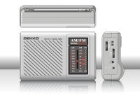 China DEKKO DK-0908 Desktop AM FM Radio 3W Built-In Speaker 3.5mm Headphone Jack for sale