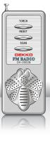 China DEKKO DK-3039 Battery Powered Mini FM Radio 88-108 MHz Headphone Jack Portable Pocket Radio for sale