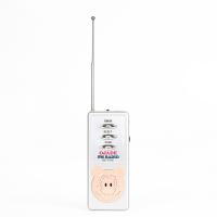 China Mini Bear FM Radio 22mm Portable Handheld with Headphone Jack and Flashlight for sale