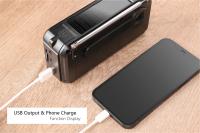 China Emergency Solar Hand Crank Radio AM520 FM WB 1W LED Torch 2800mAh Power Bank for sale