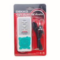 China Mini Pocket FM Speaker Radio 108MHz 22mm Outdoor Plastic Portable Radio with Flashlight for sale