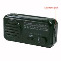 China USB Rechargeable Hand Crank Radio 400g Portable AM FM SW Radio with Speaker 2800mAh for sale
