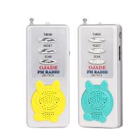 China Handheld FM Auto Scan Radio 88-108 MHz with LED Light and 3.5mm Jack for sale