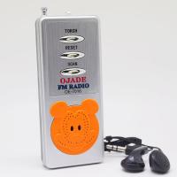 China OJADE Handheld FM Auto Scan Radio 88-108 MHz Portable Pocket Radio with 3.5mm Headphone Jack for sale
