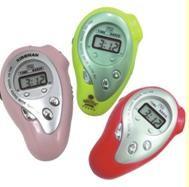 China FM Pocket Radio with Clock Flashlight Earphones 80x43x21mm Auto Scan for sale
