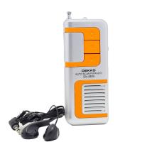 China Portable FM Speaker Radio Auto Scan Radio With Mini Flashlight Function for sale