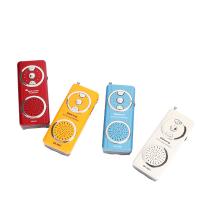 China Mini Pocket FM Speaker Radio with Built-in Speaker 105x43x22mm Multi Color Options for sale