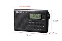 China Rechargeable FM Radio 87-108MHz MW SW Three Band Portable Speaker Dual Power Supply for sale