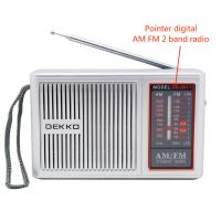 China Classical Desktop AM FM Radio 31mW 8Ω Custom LOGO Digital Radio 525-1650 KHz for sale