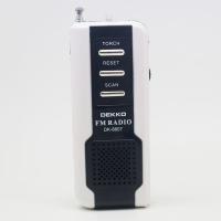 China DEKKO DK-8807 Mini Auto Scan FM Radio with Flashlight for Outdoor Emergency 88-108 MHz for sale