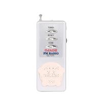 China OJADE OE-7011 Emergency Light FM Auto Scan Radio 88-108 MHz Pocket Radio with Earphone for sale