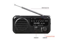 China Emergency Solar Hand Crank Radio 3 Band AM FM WB 2800mAh Power Bank Flashlight for sale