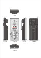 China ABS Plastic FM Speaker Radio 3V Portable Wireless Radio with Stereo Earphone 105x43x22mm for sale