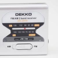 China DEKKO DK-2020 Mini AM FM Radio Portable Pocket Radio with Built-In Antenna 2 AA Battery Powered for sale