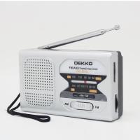 China DEKKO DK-2020 Mini AM FM Radio Portable Pocket Radio with Built-In Antenna 2 AA Battery Powered for sale