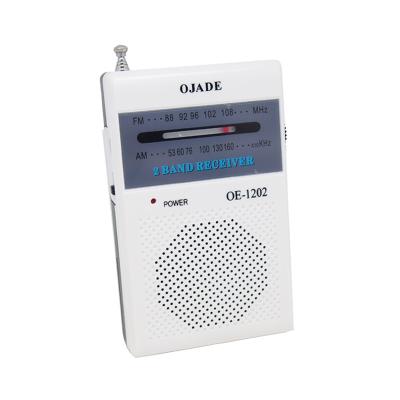 China OJADE OE-1201 AM FM Radio Receiver Portable Manual Tuning with Headphone Jack for sale