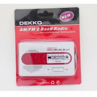 China DEKKO DK-2020 Pocket AM FM Radio Portable Mini Radio with Built-in Antenna 2 AA Battery Powered for sale