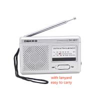 China DEKKO DK-2020 Mini AM FM Radio Pocket Portable with Built-In Antenna 2 AA Battery Powered for sale