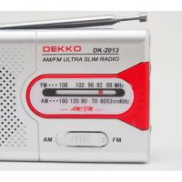 China DEKKO DK-2013 Pocket AM FM Radio with 2 AA Battery Power and Built-in Antenna for sale