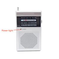 China Portable AM FM Radio Pocket Mini Size DC Power Supply Built In Speaker 10x6.2x2.3cm for sale