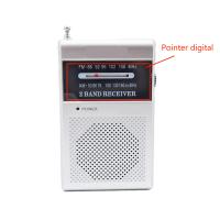 China Portable AM FM Radio Pocket Mini Size DC Power Supply Built In Speaker 10x6.2x2.3cm for sale