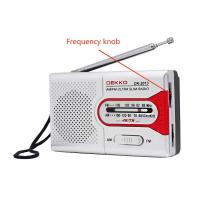 China DEKKO DK-2013 Pocket AM FM Radio 2 AA Battery Powered Portable Mini Radio for sale
