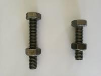 China Mild Steel Hex Bolt And Nuts BSW Natural Finish Stud Nut Bolt for sale
