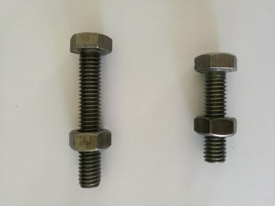 China Mild Steel Hex Bolt And Nuts BSW Natural Finish Stud Nut Bolt for sale