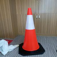 China Pure PE safety cone height 100cm One piece of  Reflective Films for sale