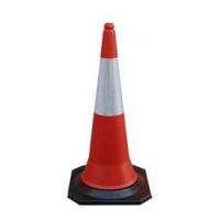 China 75cm red Pure Pe safety cone for sale