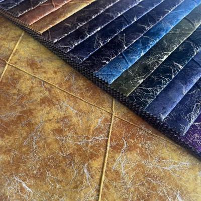 China Metallic Luxury Sofa Fabric Colorful Lightweight With Knitted Technics for sale