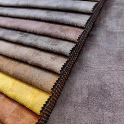 China Holland Luxury Sofa Fabric Durable Breathable With Bronzing Gold Pattern for sale