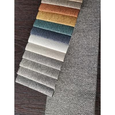 China Upholstery Woven Soft Linen Fabric Linen Jacquard Fabric With Anti Pill Feature for sale
