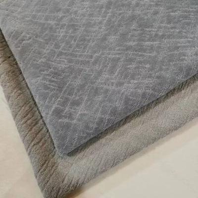 China Fashion Customizable Jacquard Upholstery Fabric Soft Knitted Fabric Sofa Fabric Factory for sale