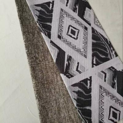 China Floral Print Luxury Sofa Fabric Breathable With Stripe Style for sale
