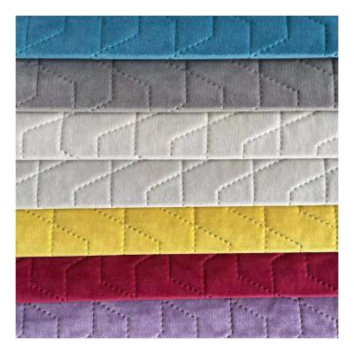 China 100% Polyester Luxury Sofa Fabric Knitted Waterproof With Embroidered Pattern for sale