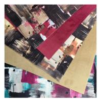 China Anti Static Colorful Digital Print Upholstery Fabric Printed Velvet Upholstery Fabric for sale