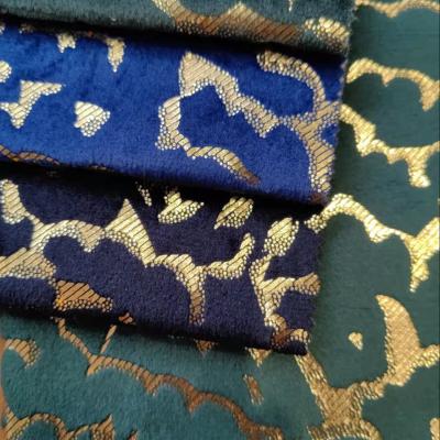 China Marble Pattern Holland Velvet Fabric Foil Knit Fabric Black Anti Static for sale