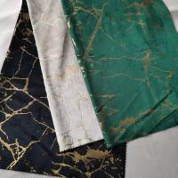 China Soft Wrinkle Resistant Foiled Velvet Fabric Metallic Foil Fabric High Density for sale