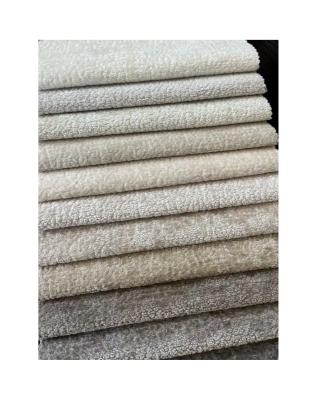 China Knitted Upholstery Velvet Fabric Chenille Polyester Fabric For Sofa for sale