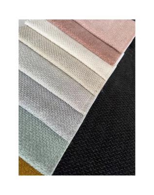 China Plain Waterproof Chenille Upholstery Fabric Weave Polyester Fabric For Sofa for sale